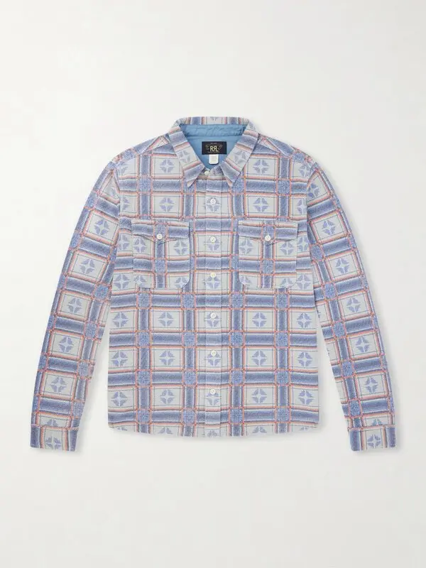 Ralph Lauren Horace Checked Cotton-terry Shirt