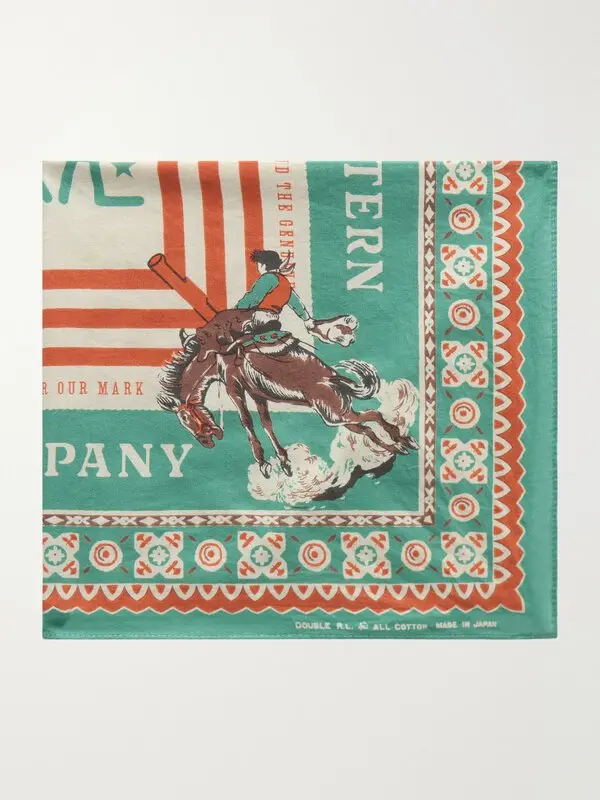 Ralph Lauren Western-print Cotton Bandana - Green