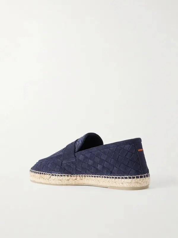 CastaÑer Nilo Woven Suede Espadrilles - Blue