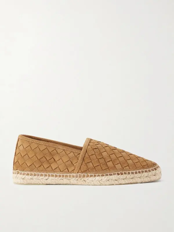 CastaÑer Porto Woven Suede Espadrilles - Brown