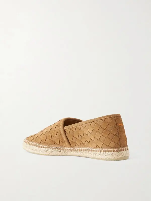 CastaÑer Porto Woven Suede Espadrilles - Brown