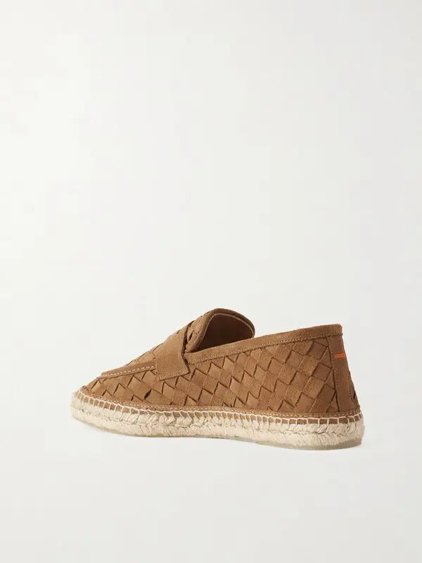 CastaÑer Nilo Woven Suede Espadrilles - Brown