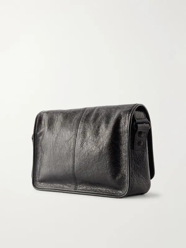 Balenciaga Le City Flap Small Arena Textured-leather Messenger Bag