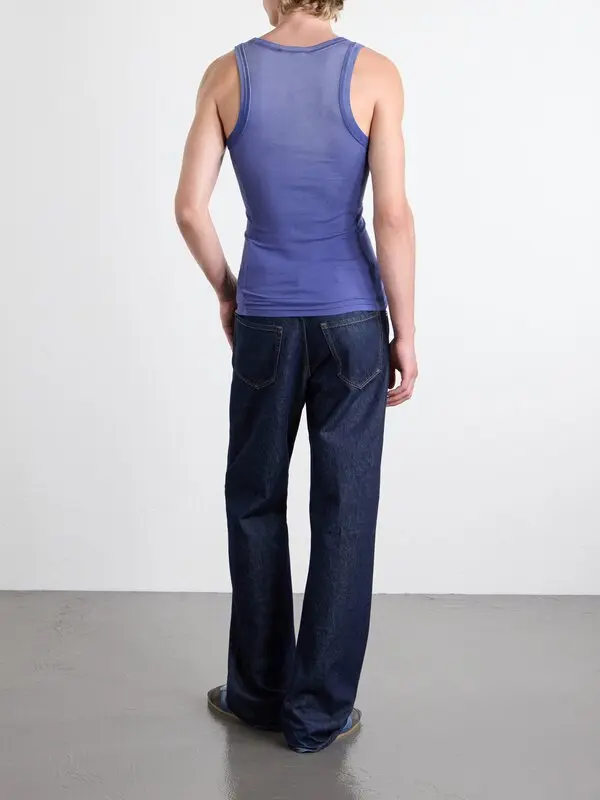 Acne Studios Ribbed Racerback Tank Top - Blue