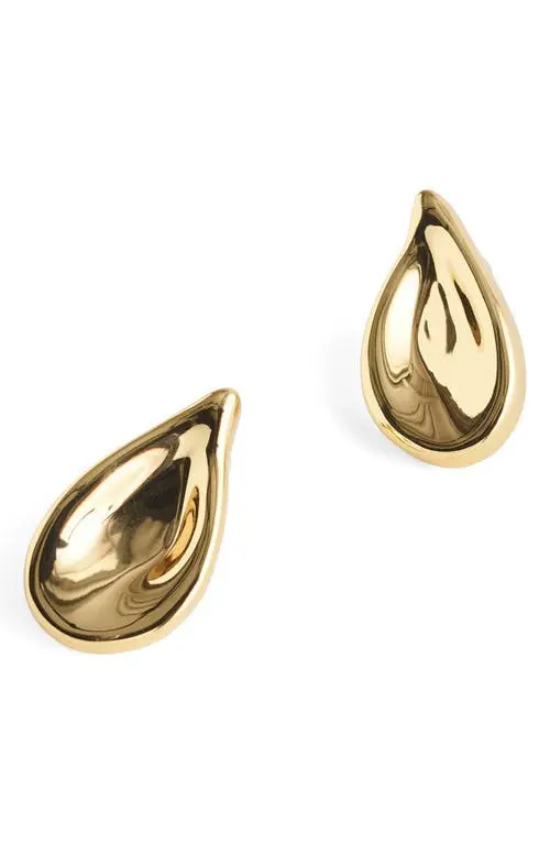 Madewell Droplet Stud Earrings - Antique Gold