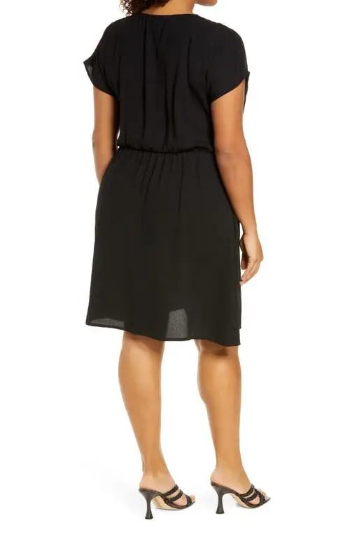 Halogen Faux Wrap Dress
