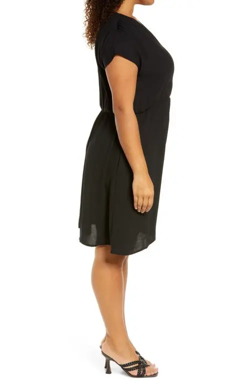 Halogen Faux Wrap Dress