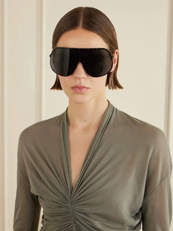 Rick Owens Shield Aviator Sunglasses