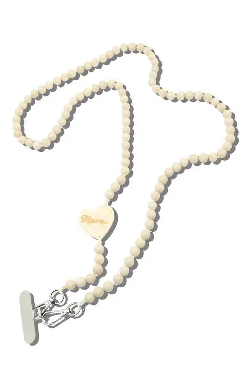 SOLAR ECLIPSE Mama Heart Beaded Crossbody Phone Strap