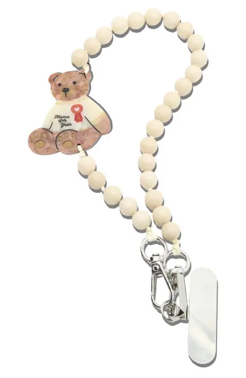 SOLAR ECLIPSE Mama Bear Beaded Phone Wrist Strap
