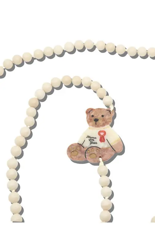 SOLAR ECLIPSE Mama Bear Beaded Crossbody Phone Strap