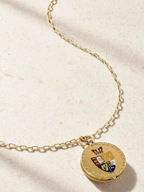 STEPHANIE WINDSOR 23-karat And Agate Locket Necklace