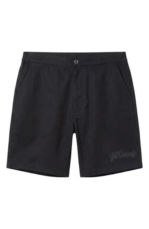 ALLSAINTS Circe Flat Front Shorts - Jet Black
