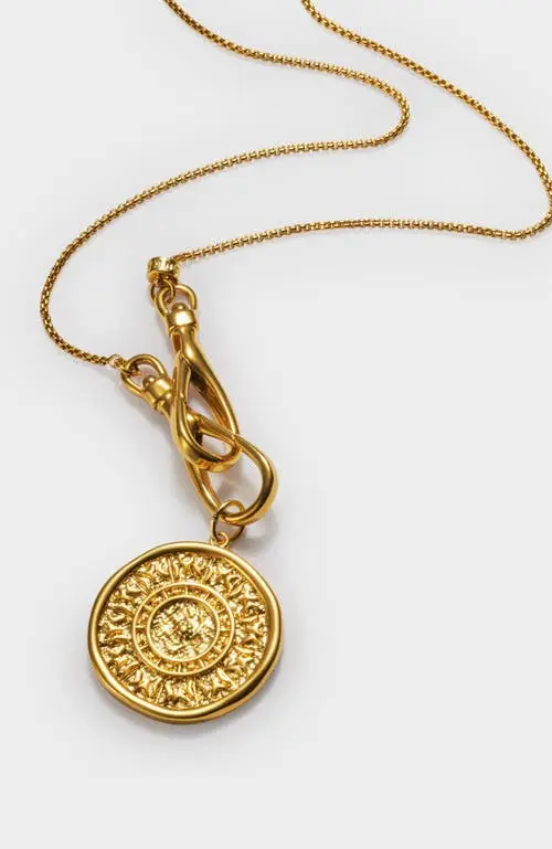 KATIE LOXTON Ophena Coin Pendant Necklace
