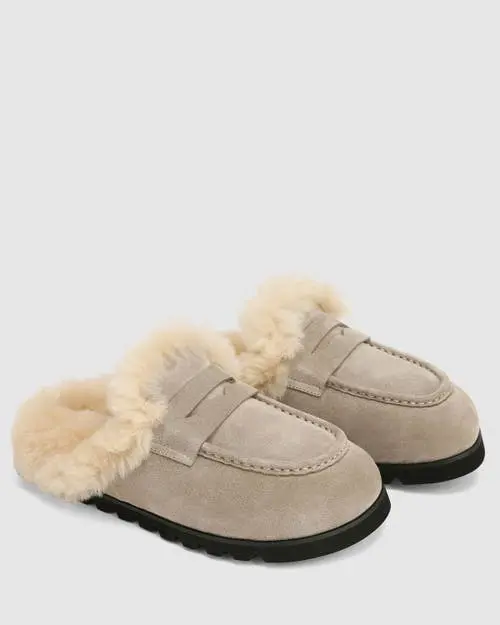 NAKED WOLFE Corded Slip-on Loafers - Stone