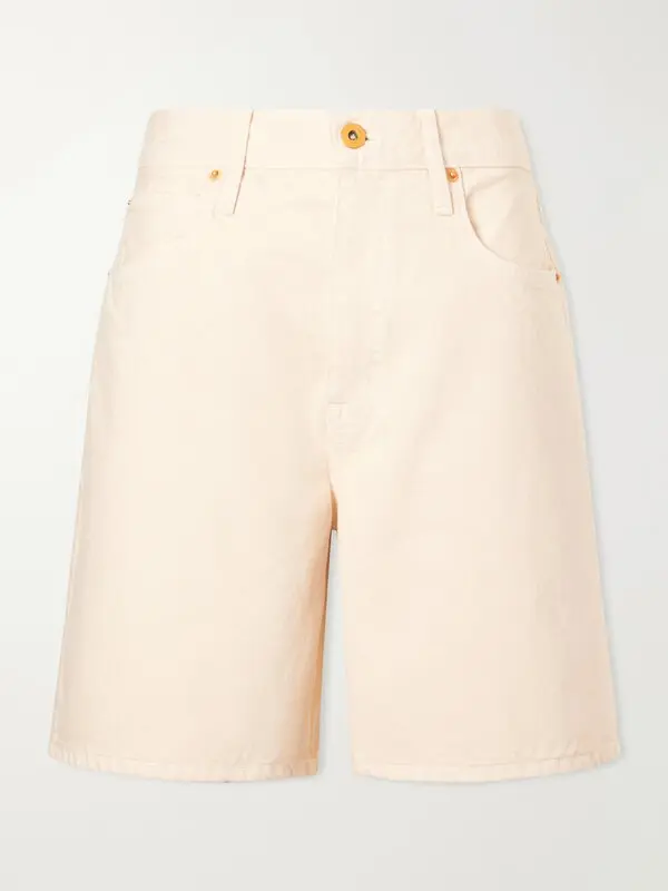 SLVRLAKE Square Cotton Shorts - Neutrals