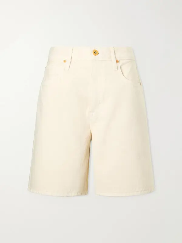 SLVRLAKE Square Cotton Shorts - Neutrals