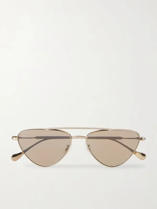 Oliver Spencer Jil Sander Aviator-style Sunglasses - Gold