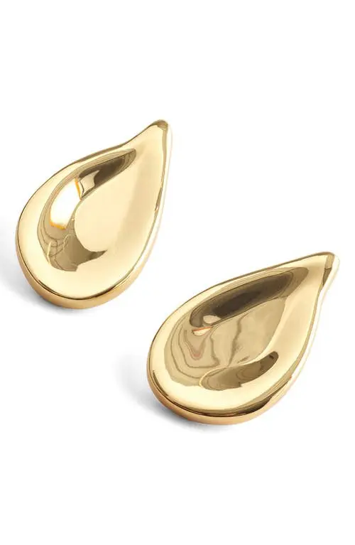 Madewell Oversize Droplet Stud Earrings - Antique Gold