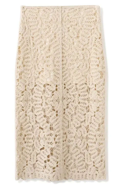 Mango Chunky Stitch Cotton-blend Skirt