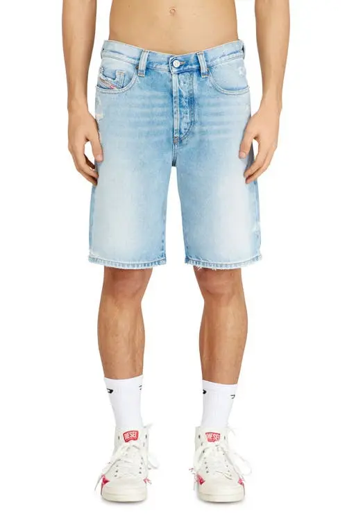 DIESEL® Regular-short Distressed Shorts - Denim