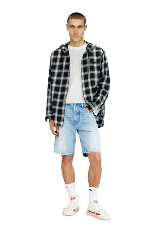 DIESEL® Regular-short Distressed Shorts - Denim