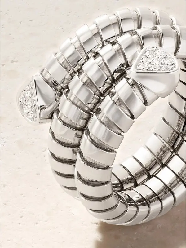 Marina B Trisola" 18-karat White And Diamond Ring