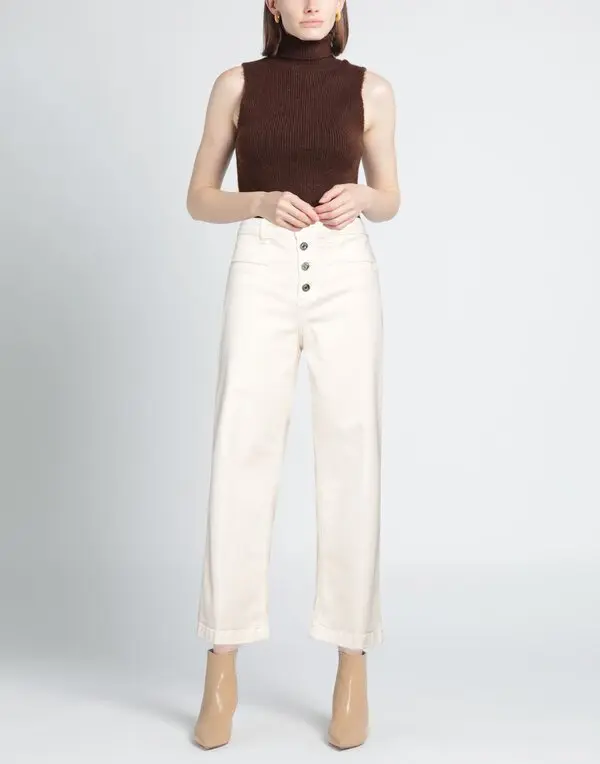 Liu Jo High Waisted Straight Leg Jeans In Cotton Blend