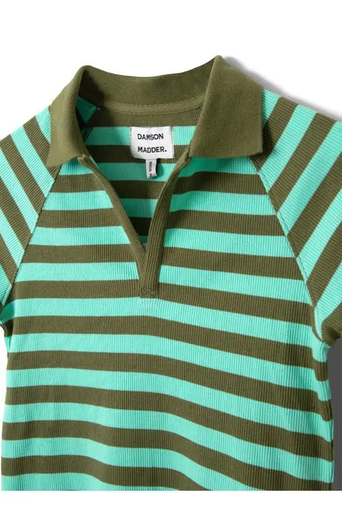 DAMSON MADDER Delphi Stripe Polo Shirt