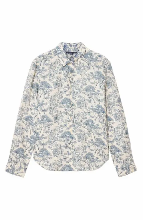John Varvatos Ross Slim Fit Linen Button-up Shirt