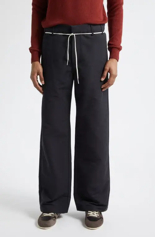 SONG FOR THE MUTE X Birkenstock Distressed Denim Overalls - Black