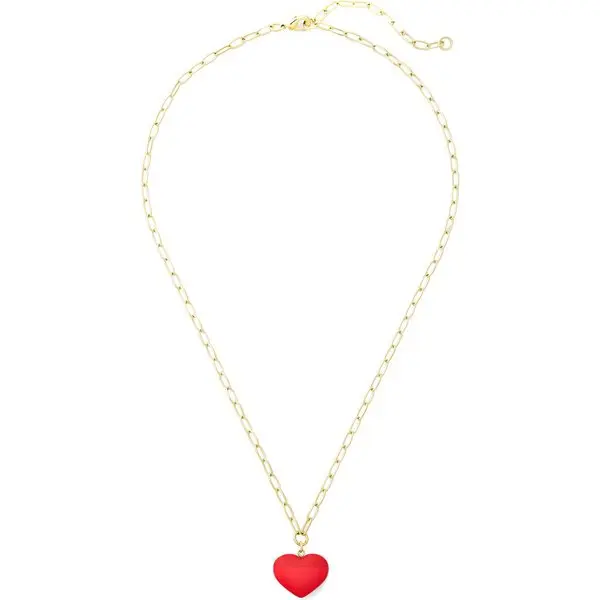 MACHETE Mini Heart Pendant Necklace - Ruby