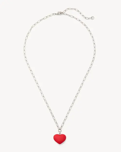 MACHETE Mini Heart Pendant Necklace - Ruby