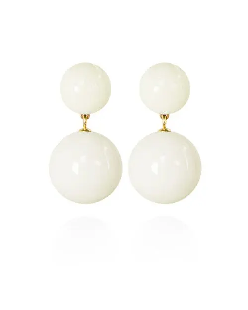 SAULE LABEL Sonia Classic Earrings - Creme