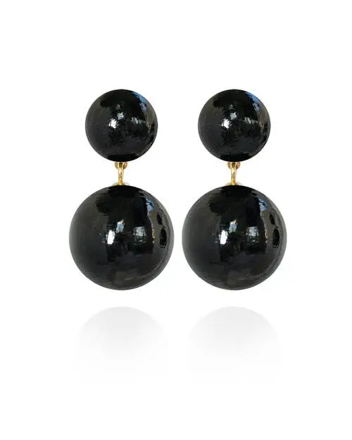 SAULE LABEL Sonia Classic Earrings - Raven