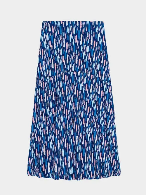 KETTLEWELL High Waisted Printed Maxi Skirt - Spring Dash