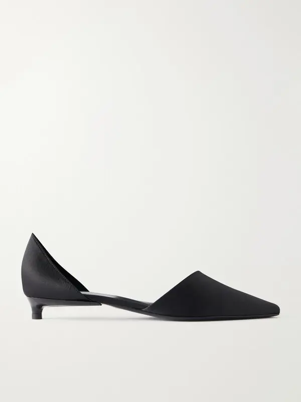 JUDE Pirrie Satin Pumps - Black