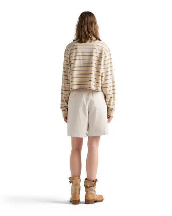 Prada Gabardine Bermuda Shorts - Natural