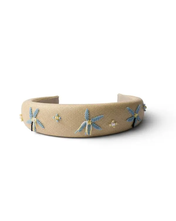Prada Embroidered Headband