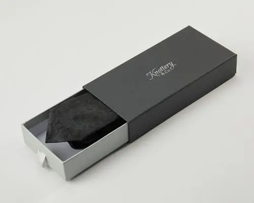 KNOTTERY & CO Marble Cloud Silk Jacquard Neck Tie