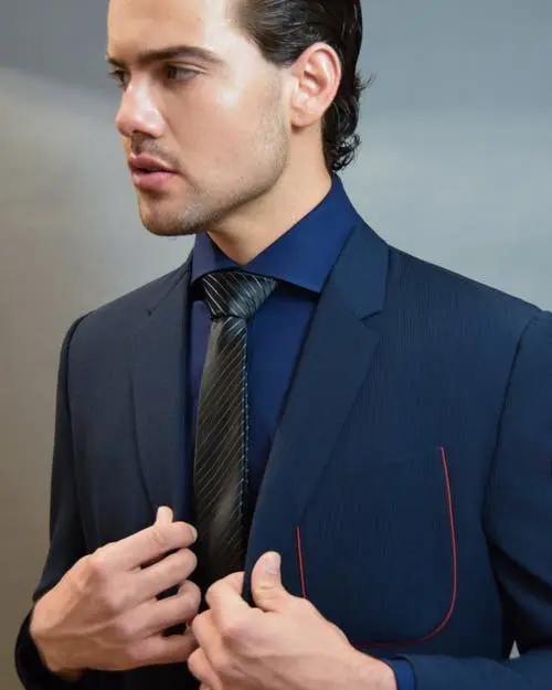 KNOTTERY & CO Pinstriped Silk Jacquard Neck Tie