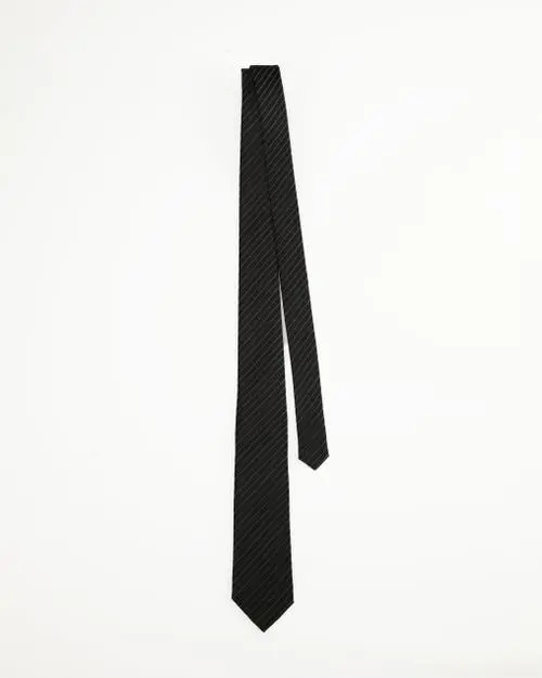 KNOTTERY & CO Pinstriped Silk Jacquard Neck Tie