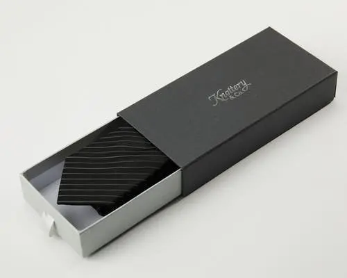 KNOTTERY & CO Pinstriped Silk Jacquard Neck Tie