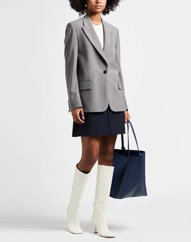 MSGM Single-breasted Blazer In Virgin Wool