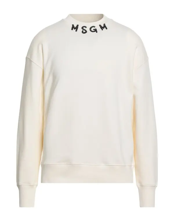 MSGM Cotton Sweatshirt - White