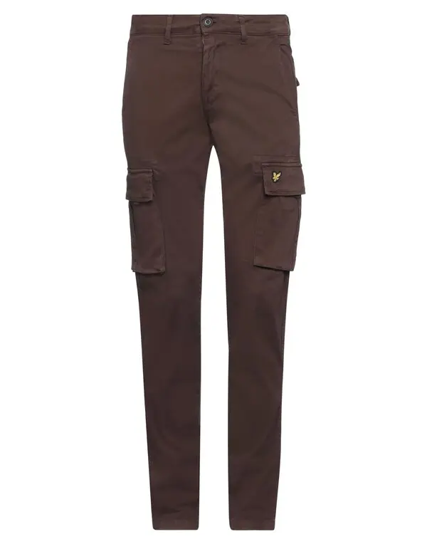LYLE & SCOTT Cotton-elastane Blend Cargo Pants - Brown