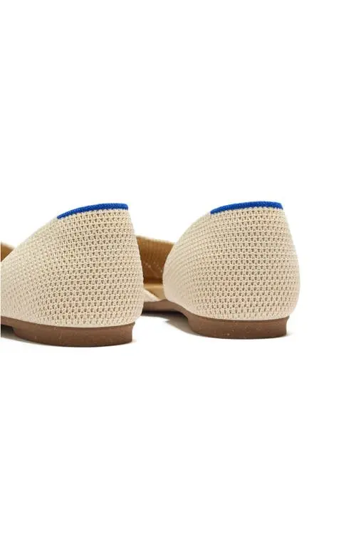 Rothy's The D'orsay Flat - Conch Raffia-knit