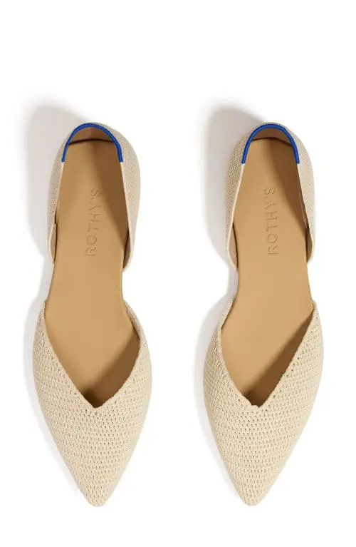 Rothy's The D'orsay Flat - Conch Raffia-knit