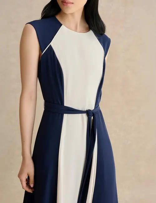 HOBBS LONDON Color Block Midi Dress