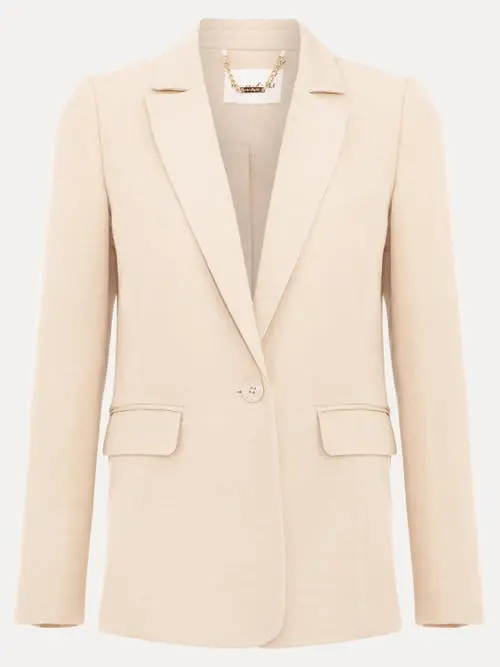 PHASE EIGHT Elena Linen Blend Single Breasted Blazer
